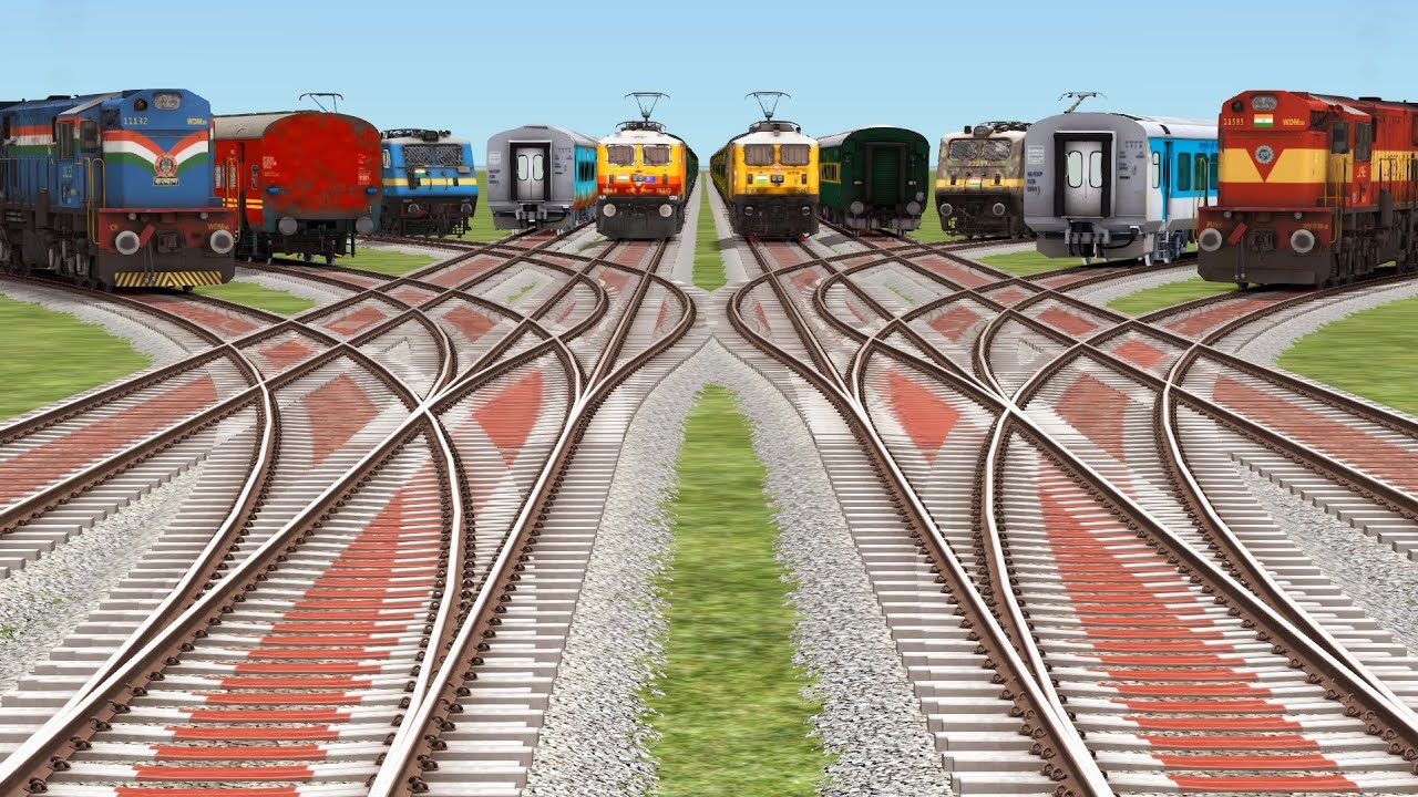 Indian Express Diesel ⛽️ Engine Journey Always TodayTrains Crossings ...