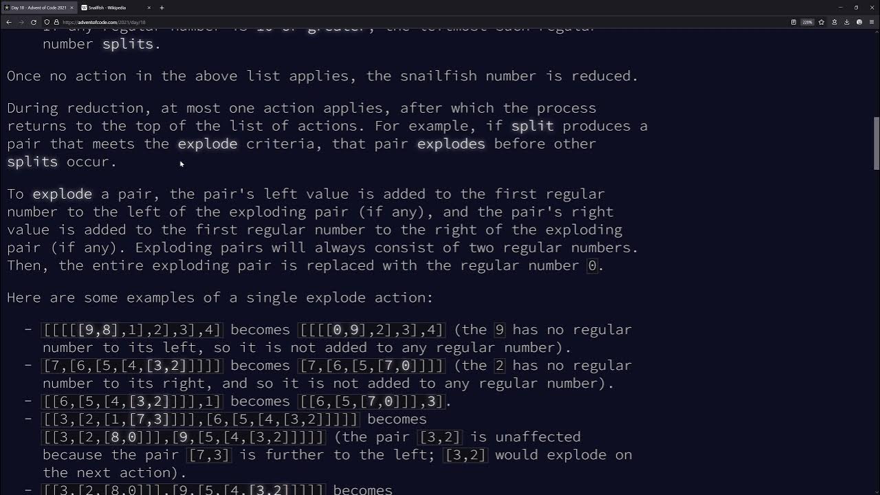Programming with Scott - Advent of Code 2021 - Day 18 - Solved with Python - YouTube