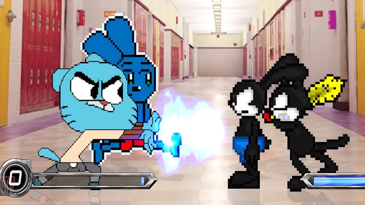 RIGGY THE RUNKEY & GUMBALL WATTERSON VS OSWALD THE LUCKY RABBIT & FELIX ...