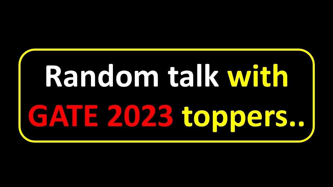 "Priceless Advice from Gate 2023 Toppers!"🎯| GATE 2024 💪🏻 ...