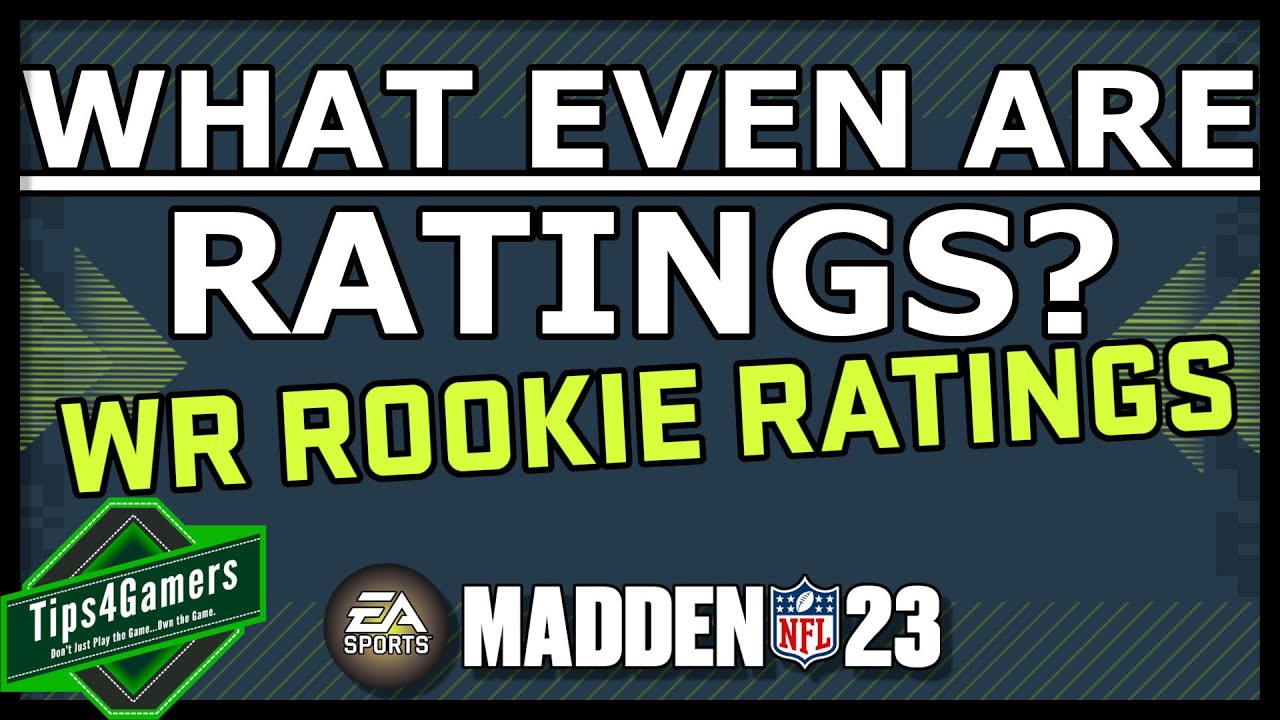 Madden 23 Rookie WR Ratings | What Even Are Ratings, EA? - YouTube