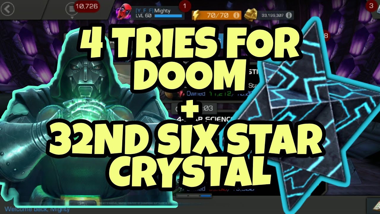 4 X Tries for Doctor Doom & 32nd 6 Star Crystal | Marvel Contest of ...