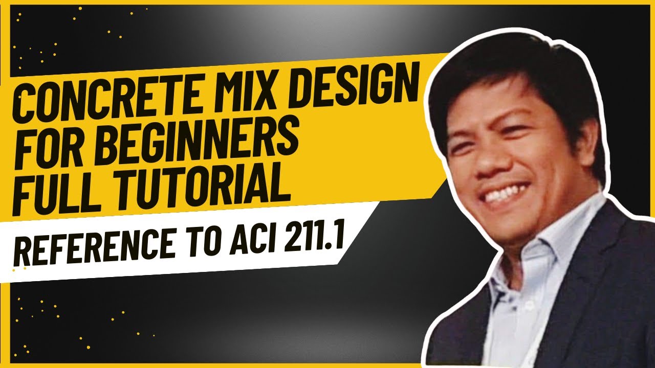 ACI 211.1 (1991) Concrete Mix Design Full Tutorial #concrete #cement # ...