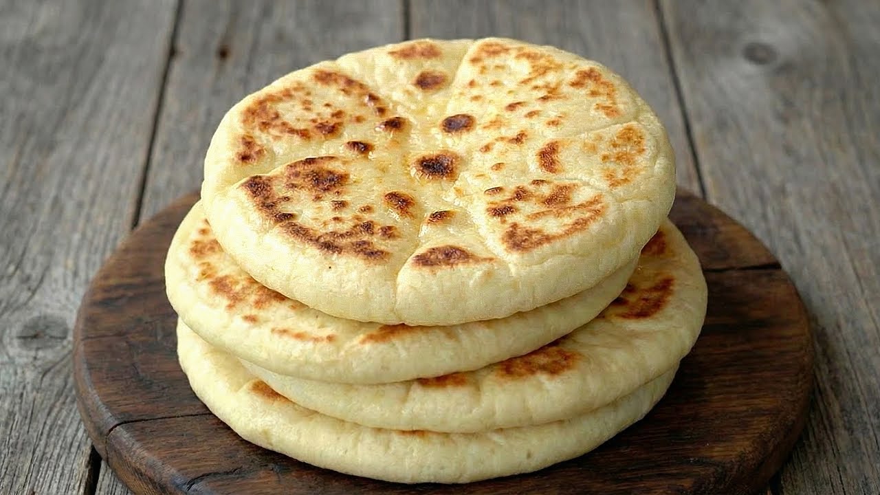 Naan Bread So Soft, Puffy, With Beautiful Brown Blisters That You Will ...