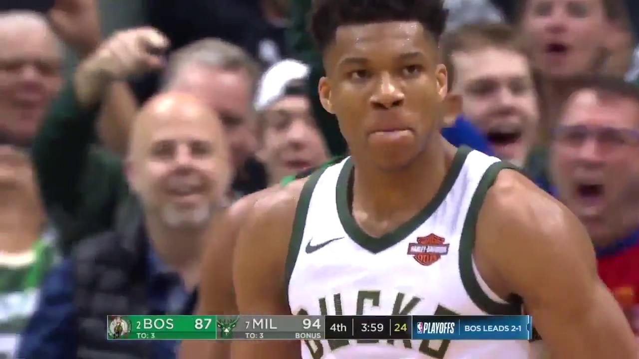 Giannis Antetokounmpo Caught A Body - YouTube