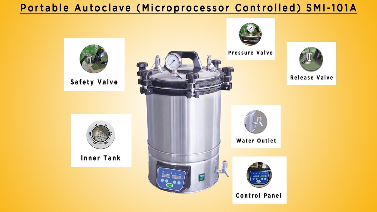 Portable Autoclave | (Microprocessor Controlled) | STERILIZATION ...