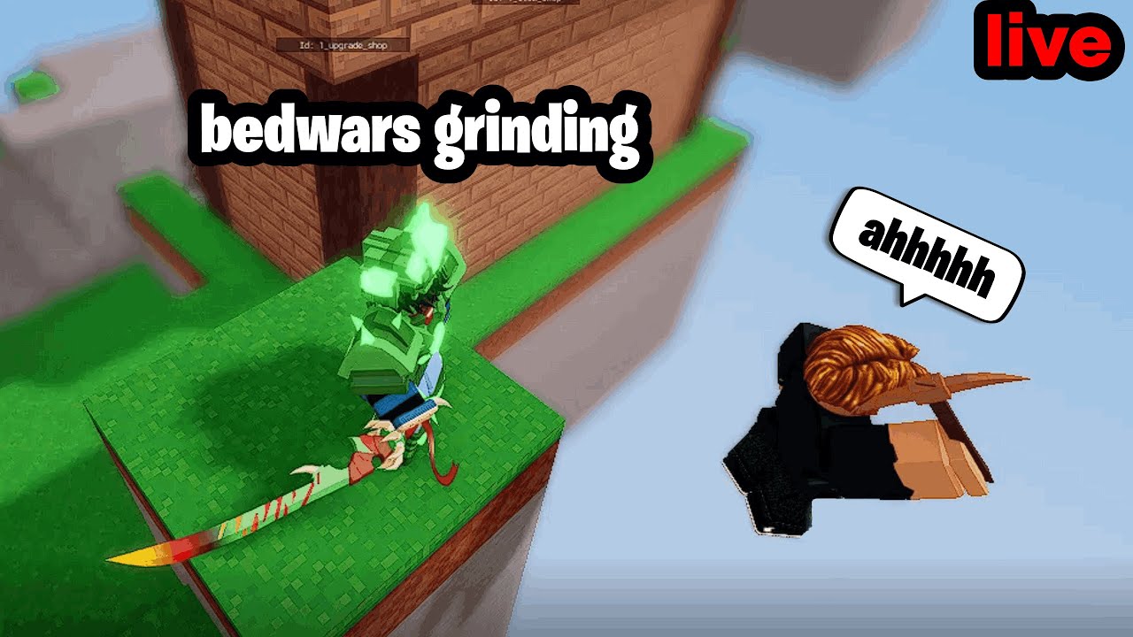 Grinding on bed wars part 2 live - YouTube