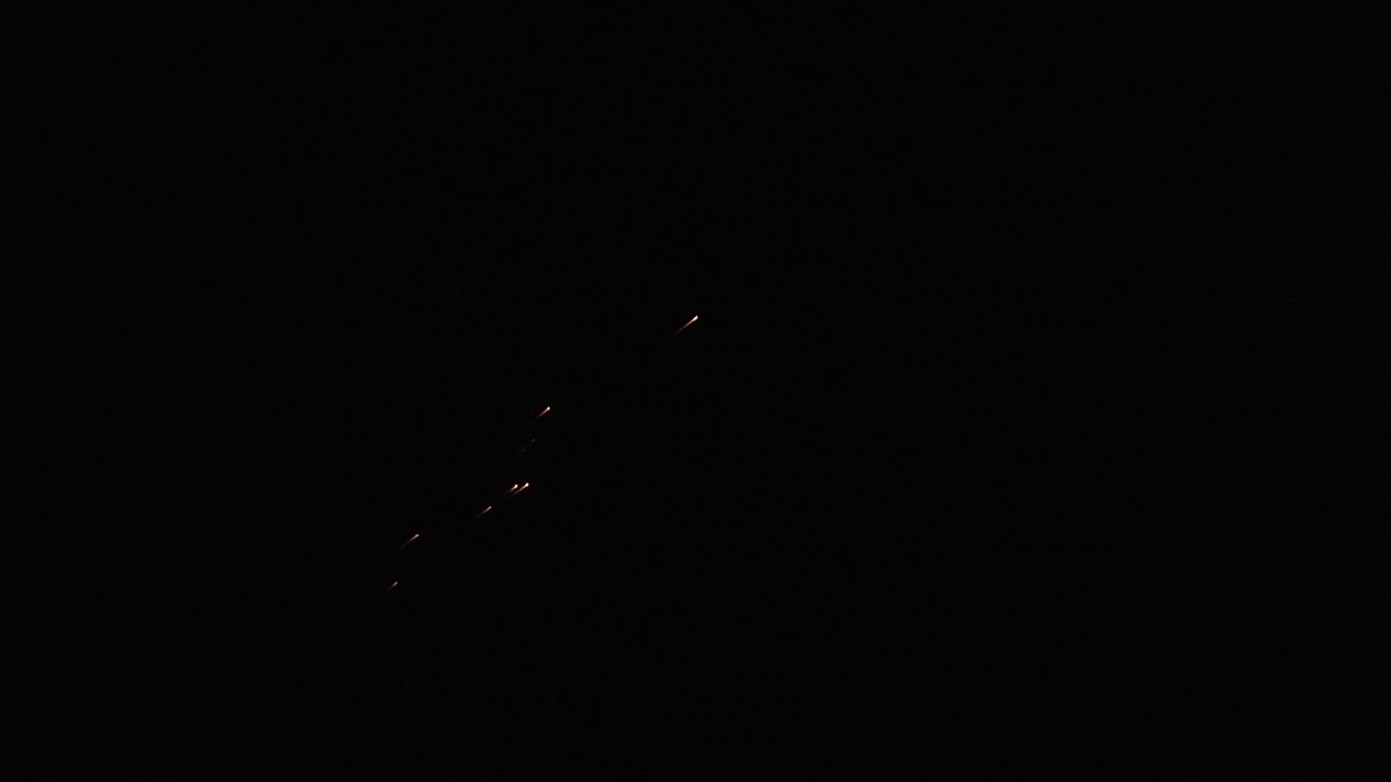 Fiery debris falling from the sky! - YouTube