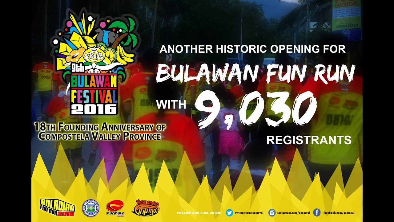 Bulawan Festival 2016 - Bulawan Fun Run - YouTube