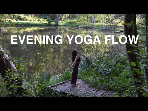 GROUNDING & RELAXING EVENING YOGA FLOW l 12 min l all levels - YouTube