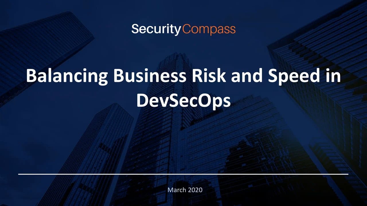 Addressing Business Risk in DevSecOps - YouTube