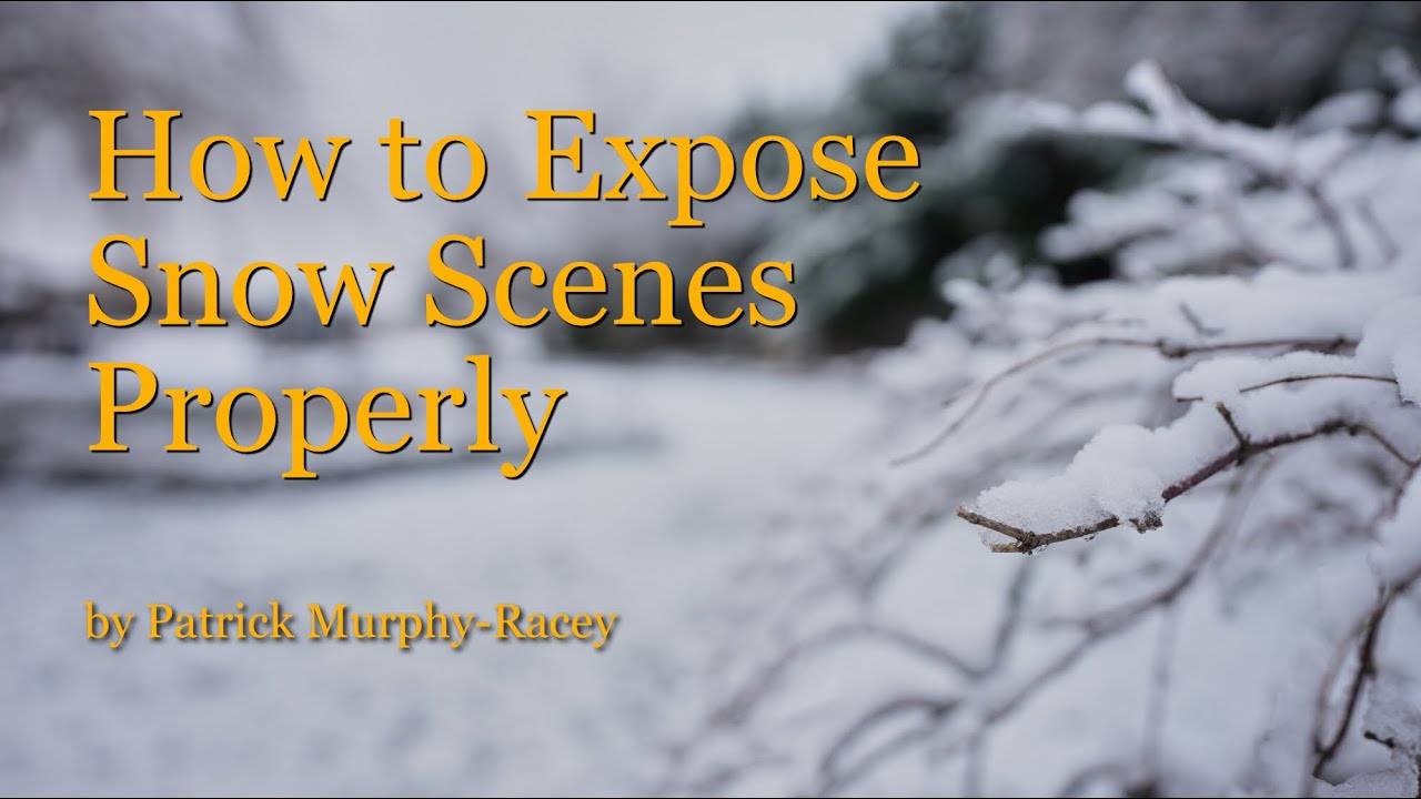 How to Expose Snow Scenes Properly by Patrick Murphy-Racey - YouTube