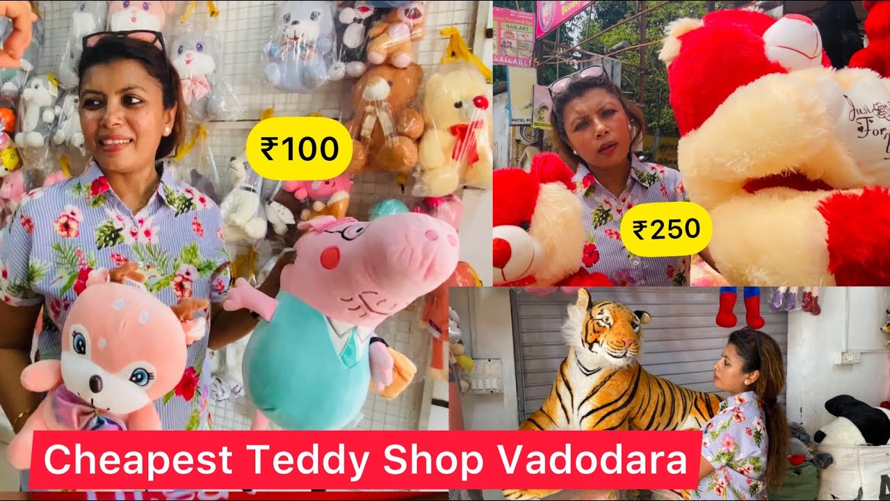 Teddy Start ₹100😇Teddy Shop 🧸Street Shopping Vadodara - YouTube