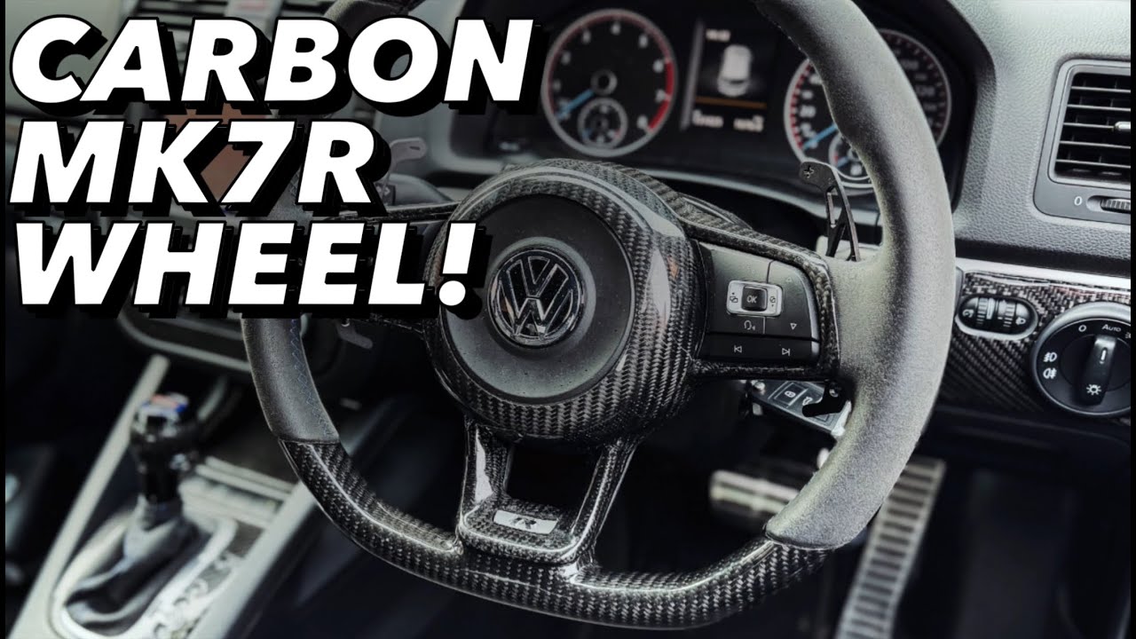 MKV GTI Gets An Unreal Carbon Fibre Golf R Steering Wheel! - YouTube