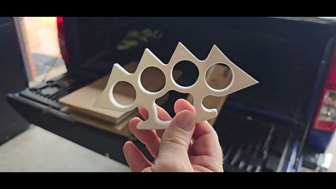 Plastic Spiked knuckles withstand hard hits without breaking or ...