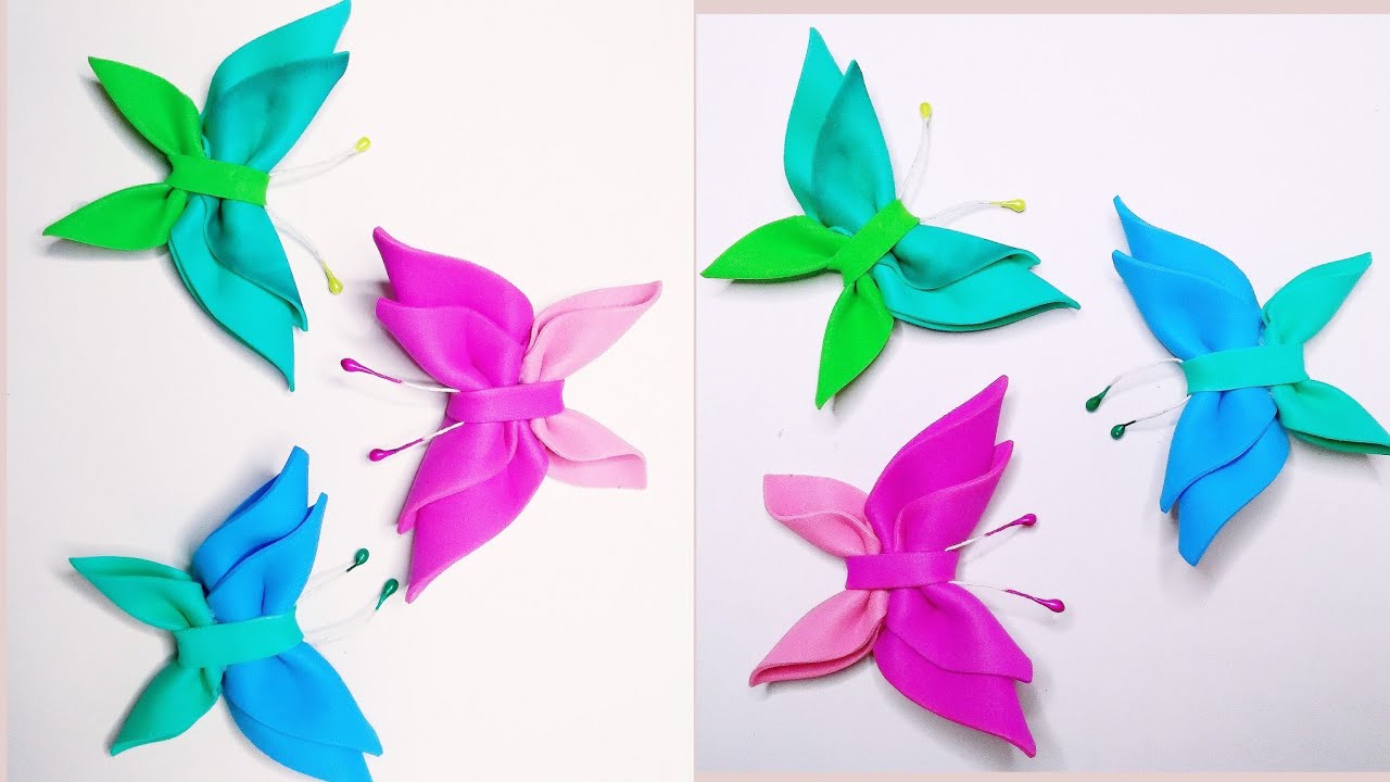 ස්වයං රැකියා / how to make beautiful butterfly with form sheet ...