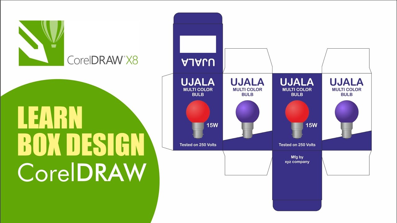 Box Packing Design (Part 2) || CorelDraw Tutorials in Hindi - YouTube