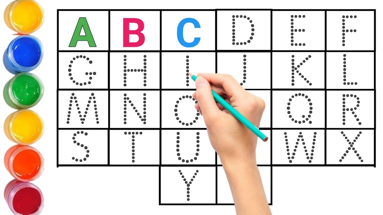 Learn ABCD Alphabets and numbers counting 123.Shapes for kids and ...