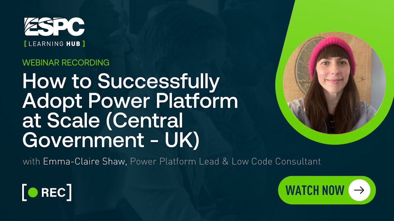 How to Successfully Adopt Power Platform at (Scale Central Government - UK) - YouTube