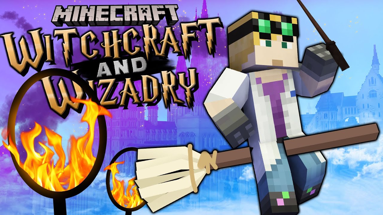 Flying Lessons - MINECRAFT WITCHCRAFT AND WIZARDRY #6 - YouTube