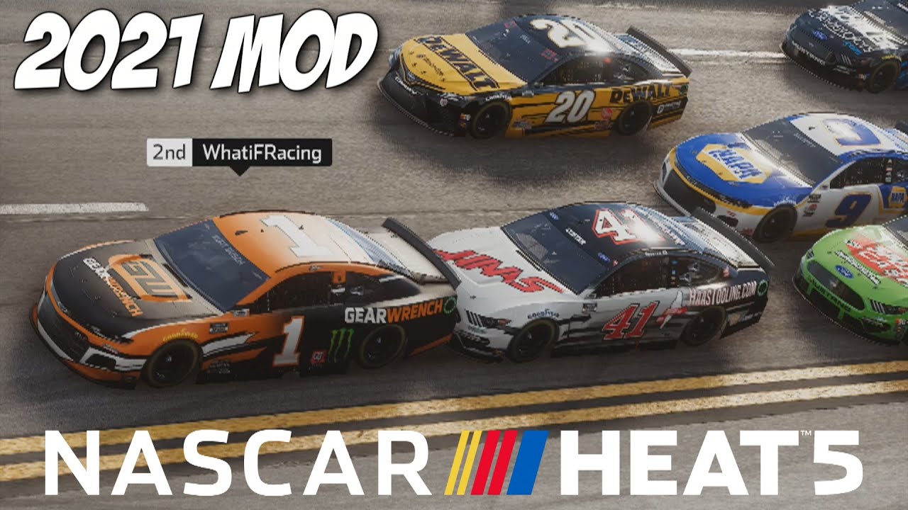 (Another Weird Finish) NASCAR Heat 5 2021 Mod - YouTube