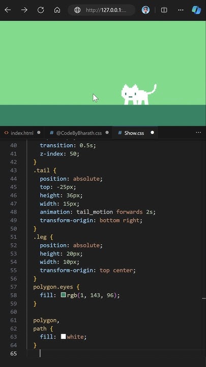 Day 099 🤯micro Css Mouse Chase Kitty Frontend Programming Coding 