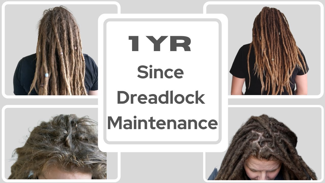 Dreadlock Maintenance - One Year Since Last Maintenance - YouTube