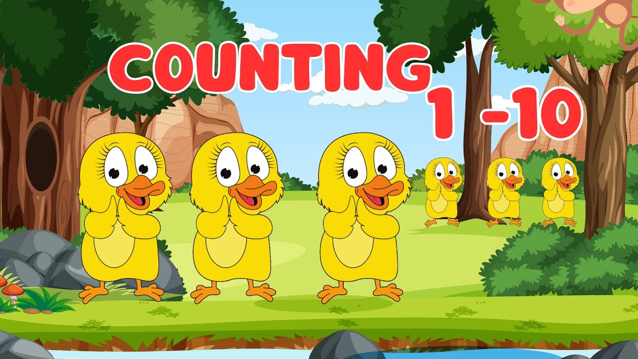 Counting Ducks Song | Fun Kids Song to Learn Numbers | 1 to 10 Duck ...