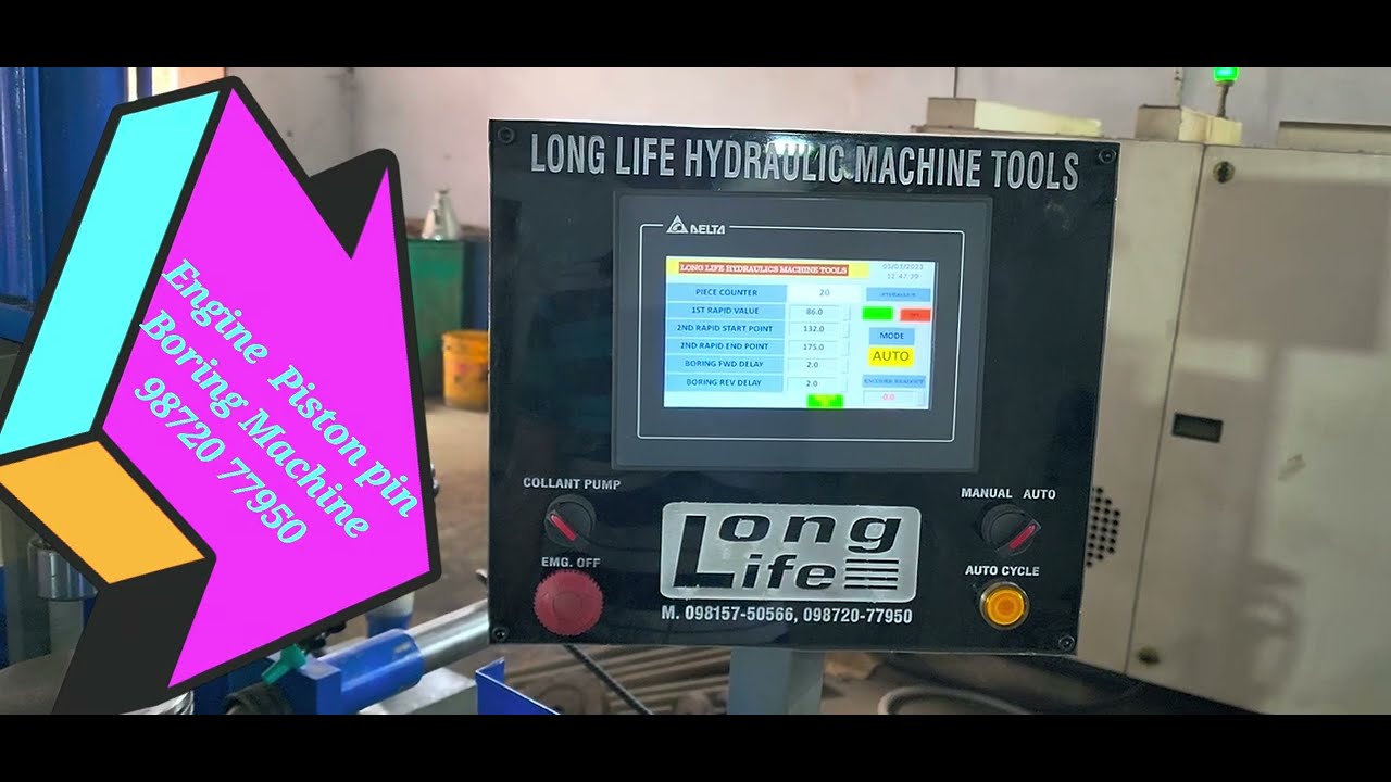 ENGINE PISTON PIN BORING MACHINES @SPM1988 9872077950 - YouTube