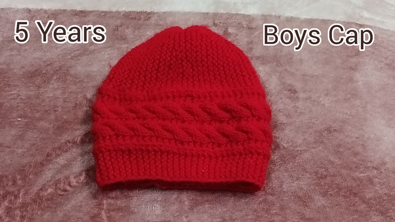 Easy Knitting Gents Cap, Hat Design l Gents Woollen Topi # 46 - YouTube