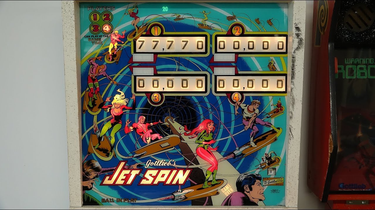 Jet Spin (Gottlieb, 1977) Flipper Pinball - YouTube