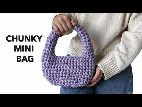 How To Crochet a Mini Chunky Bag | Beginner Friendly