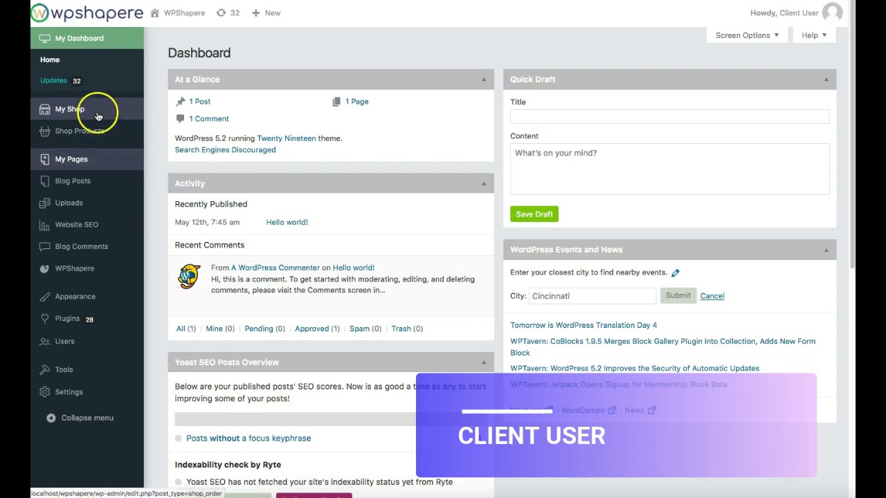 WPShapere v6 Admin menu customization tutorial - YouTube