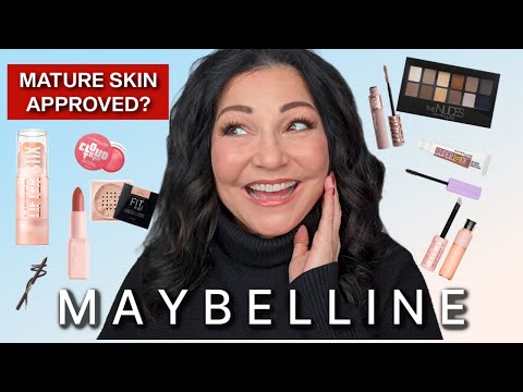 I Tried a FULL FACE of Maybelline Makeup on Mature Skin/Over 50
