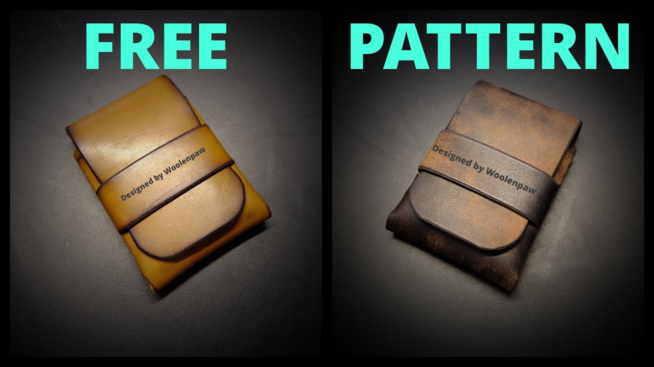 FREE Leather pattern - pocket wallet NS11 designed by Woolenpaw - YouTube