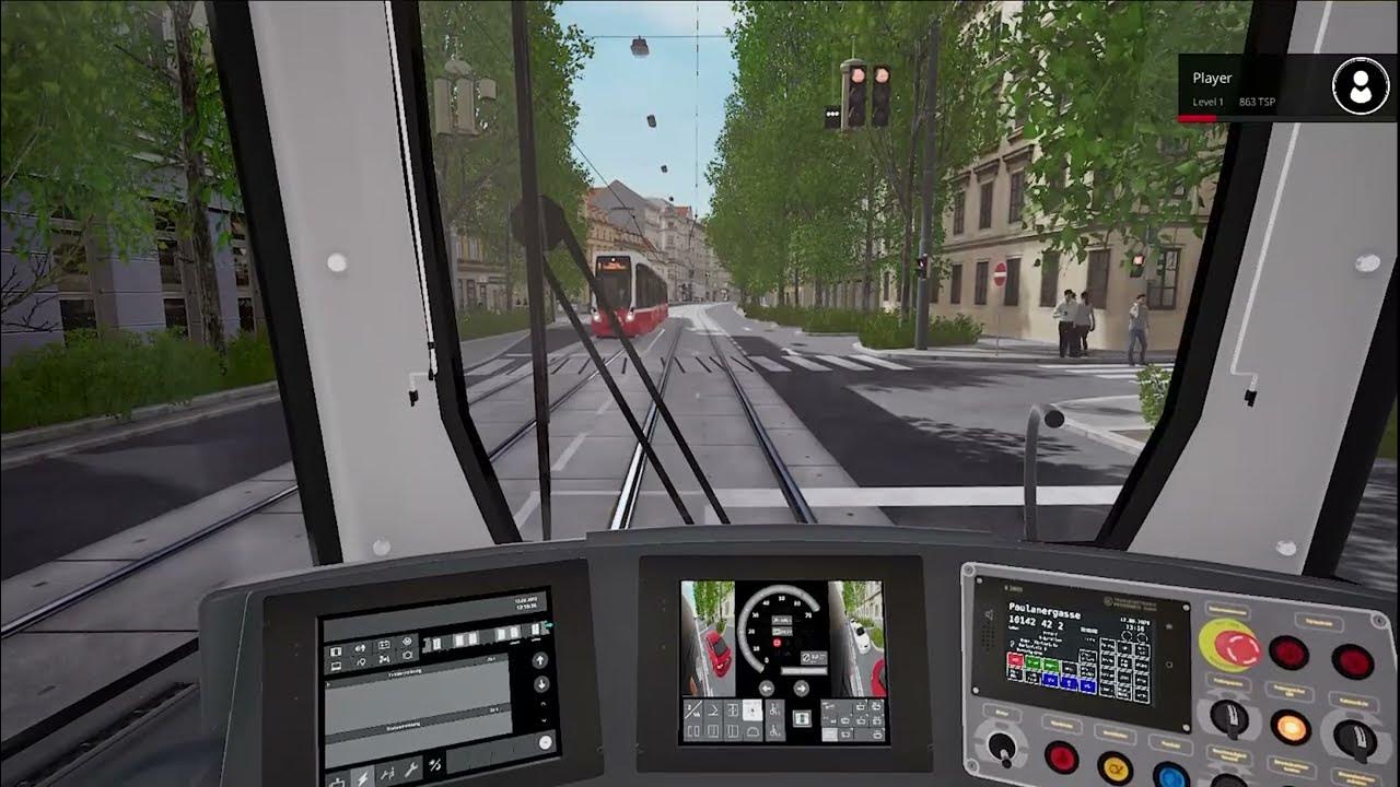 TramSim | Симулятор трамвая | Обратный рейс по маршруту 1 - YouTube