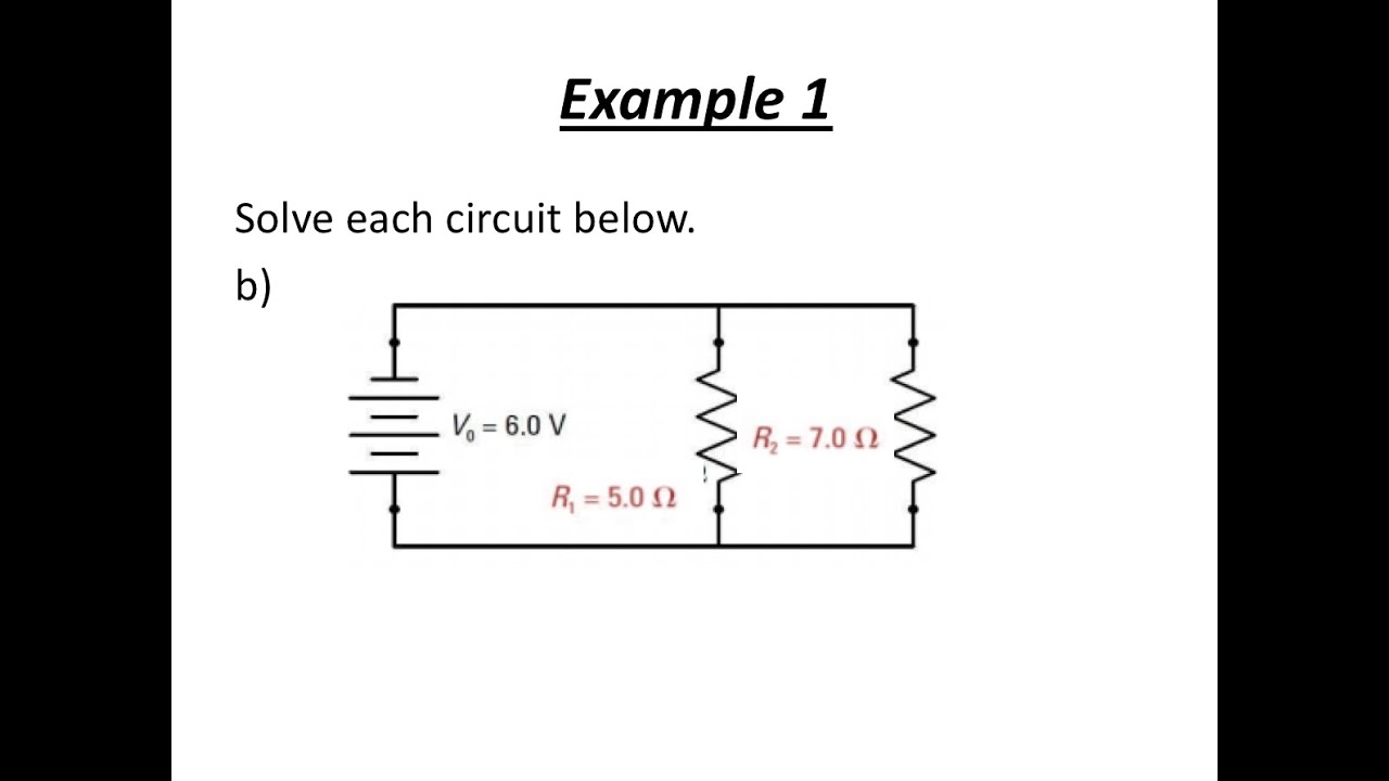 D2 Circuit Analysis Example 1b (Simple Parallel Circuit) - YouTube