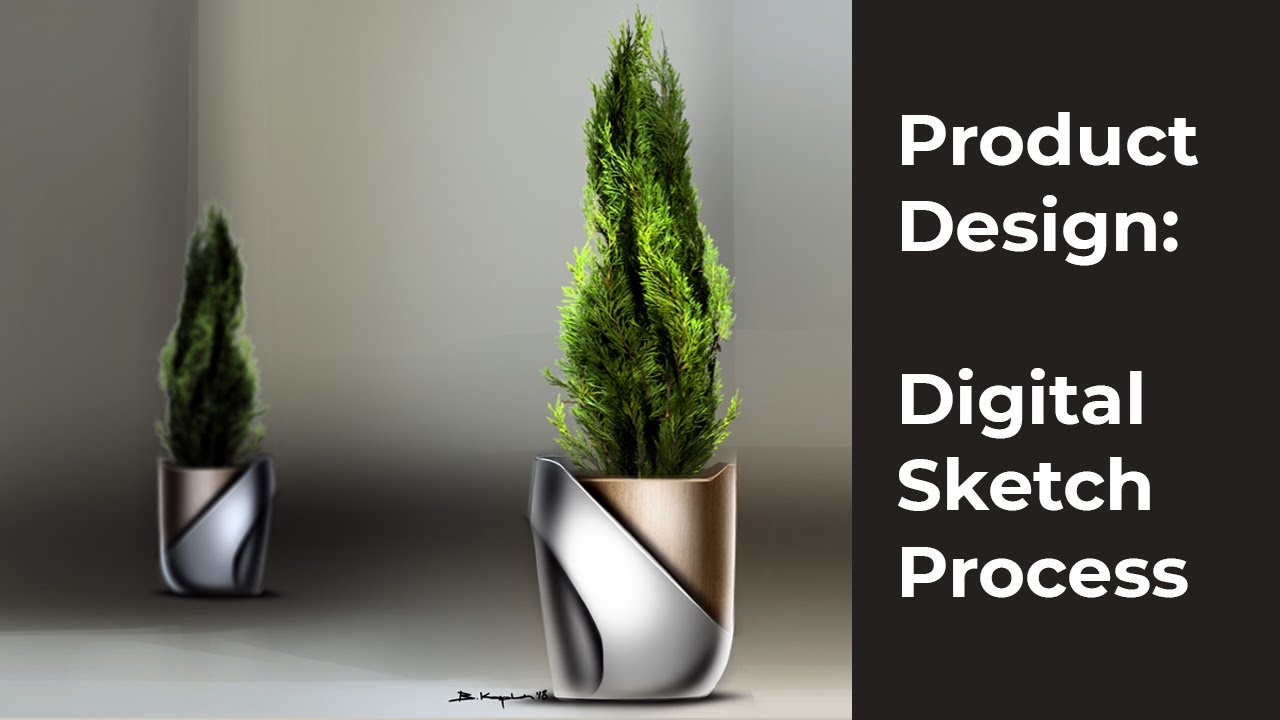 PRODUCT DESIGN : DIGITAL SKETCH PROCESS - YouTube