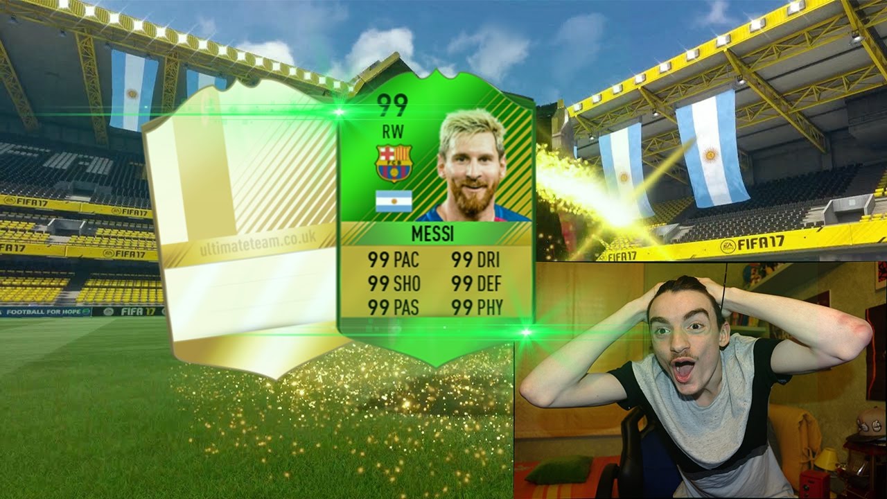 MESSI & LEGEND IN A PACK!!! TOP 5 BEST PACK OPENING! FIFA 17 ITA #63 ...