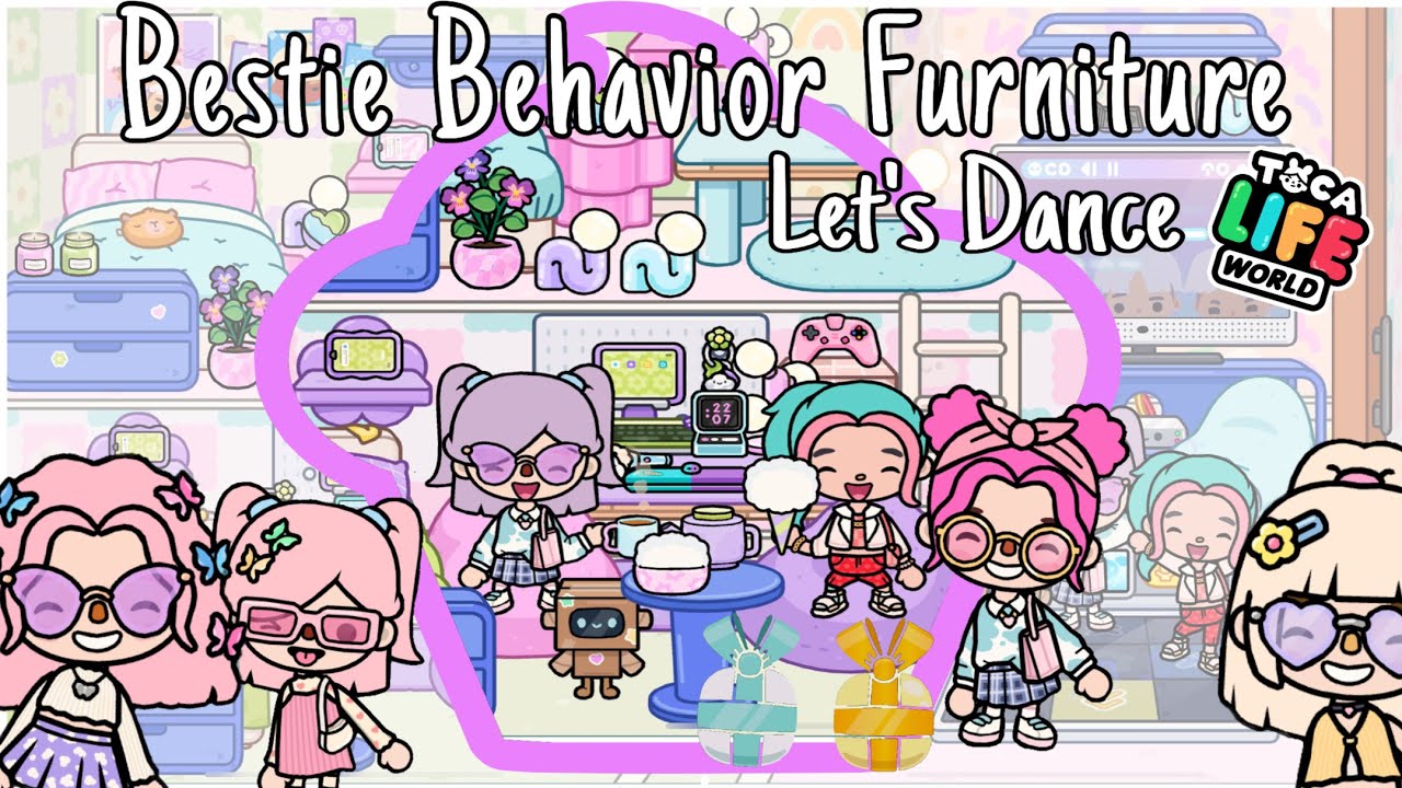 Bestie Behavior Furniture Decorate and Dancing Together | House ...