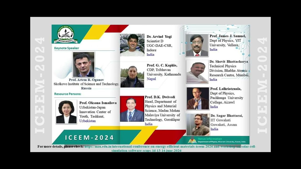 Workshop on solar cells simulations using SCAPS 1d software - YouTube