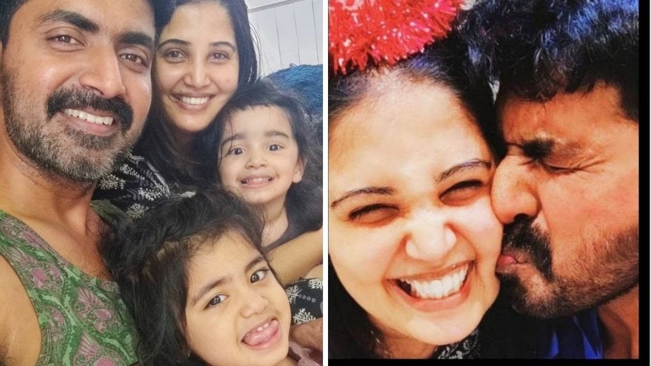 Serial Actor Prajin Santra Fathers Day Pic With Twins Mithra and Rudhra ...