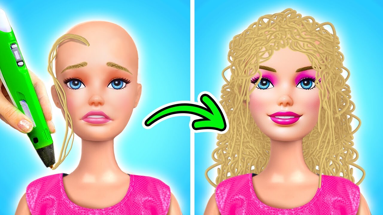 From Poor to Rich Doll Easy Doll Makeover Ideas - YouTube