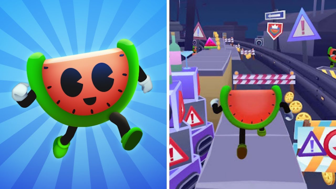 Fruits Runner 🍉🍏🍌 All Levels Gameplay Android, iOS - YouTube