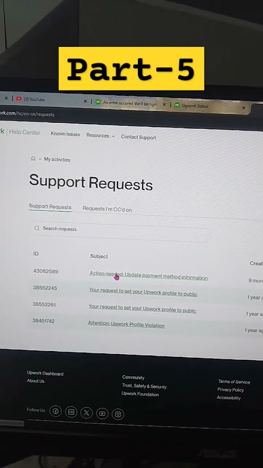 upwork problem solve part 5 - YouTube