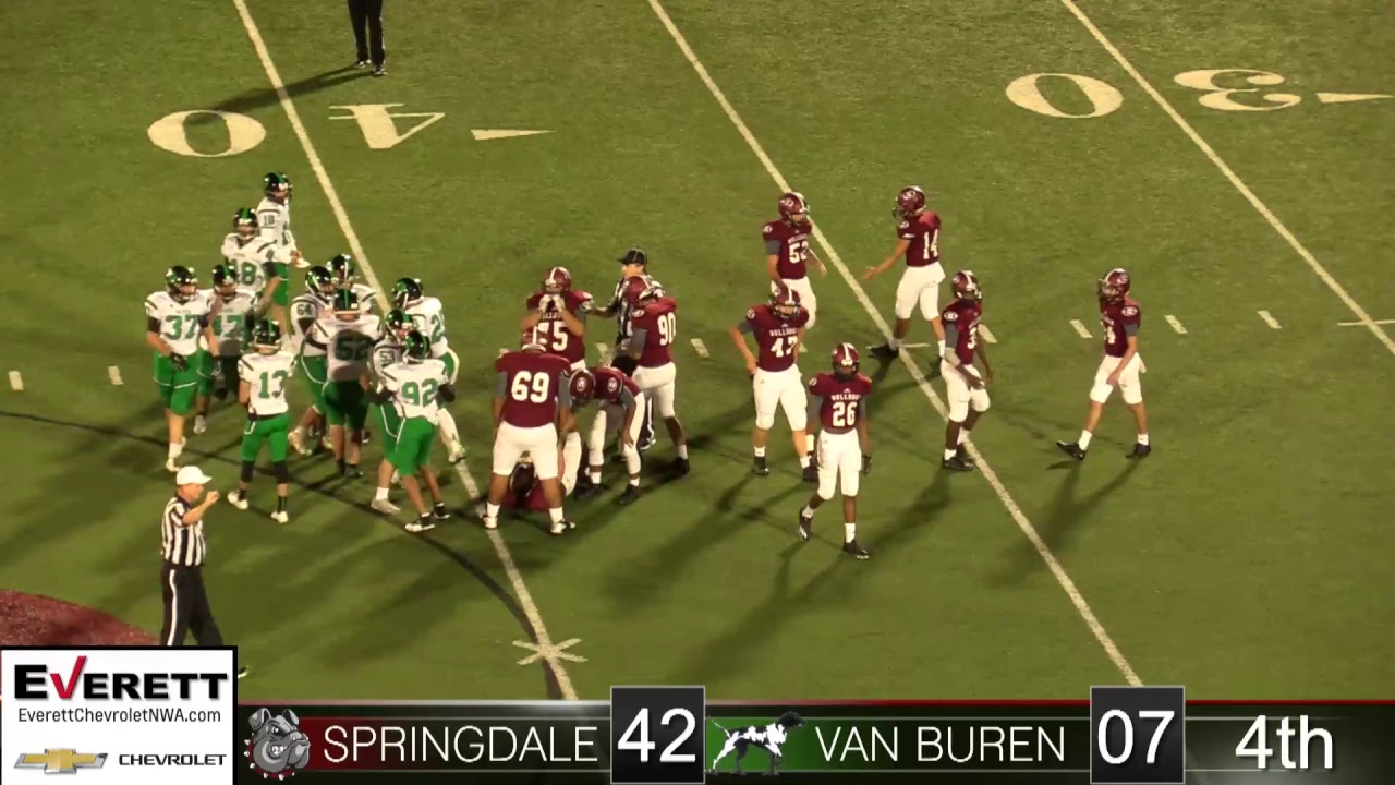 Springdale Bulldog Football | Van Buren vs SHS - YouTube