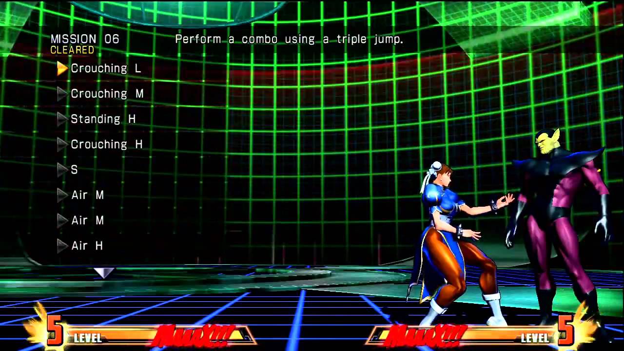 Marvel vs. Capcom 3 Chun-Li All Missions Cleared - YouTube