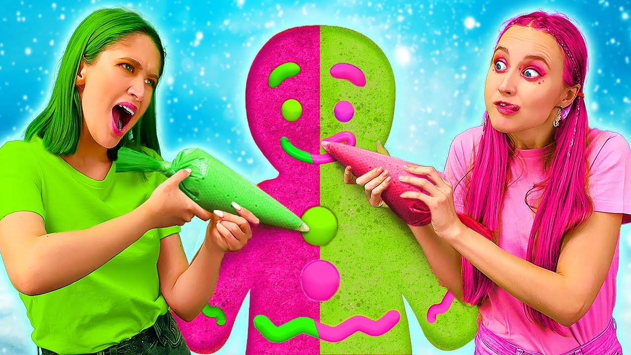 One color food challenge | Amazing Food Hacks & Funny Situations by ...