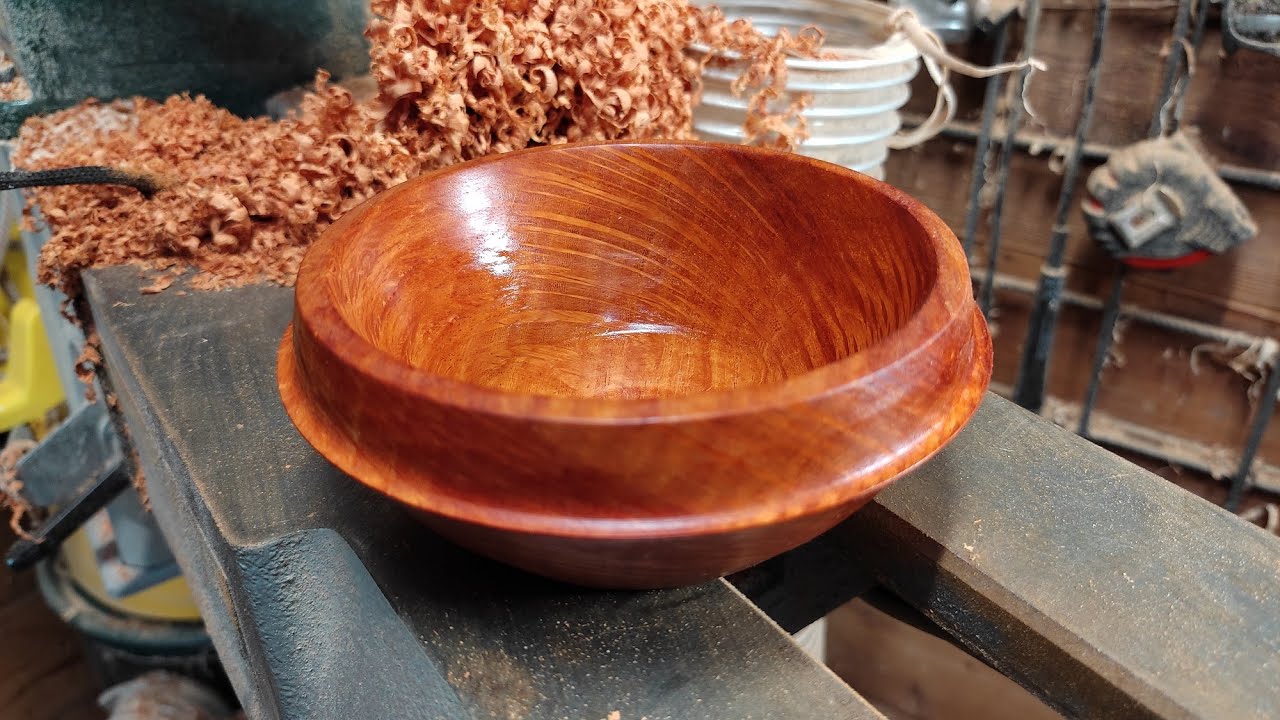 Woodturning Australian Sheoak wood bowl - YouTube