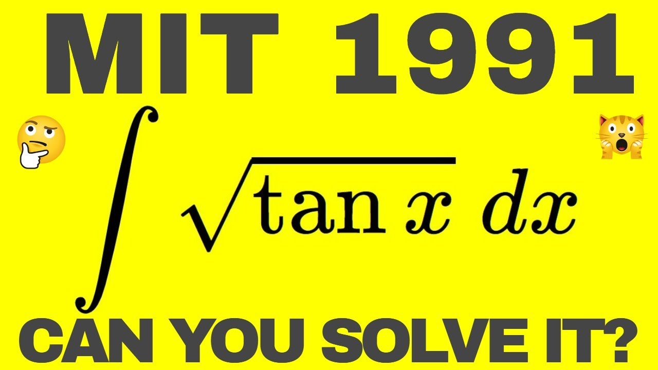 Revisiting my favorite integral from MIT 1991! - YouTube